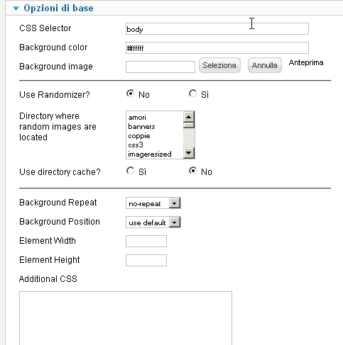 Come impostare background diversi in joomla 2.5 - Joomla.it supporto ...