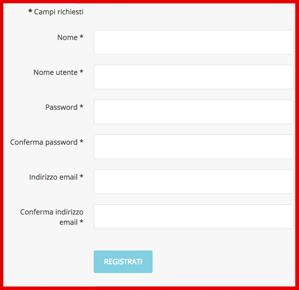 Nascondere i campi conferma email e conferma password nel form di ...