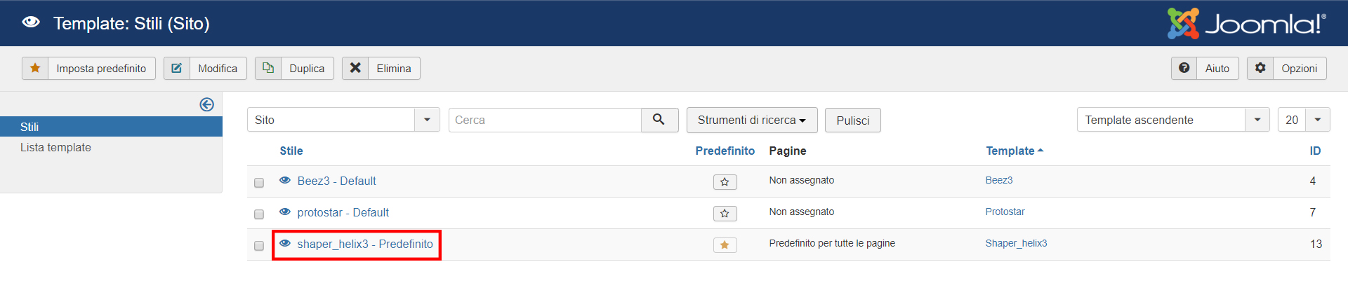 Il primo approccio ad Helix3 - Joomla.it supporto Italiano