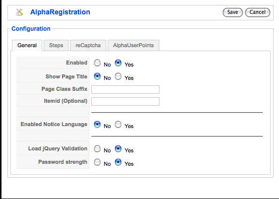 AlphaRegistration: la registrazione sicura su Joomla! 1.5 - Joomla.it ...