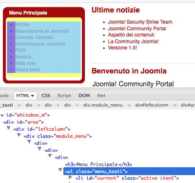 Piccola guida all'uso del Suffisso classe CSS menu - Joomla.it supporto ...