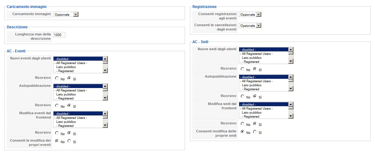 Installare e configurare EventList in Italiano - Joomla.it supporto Italiano