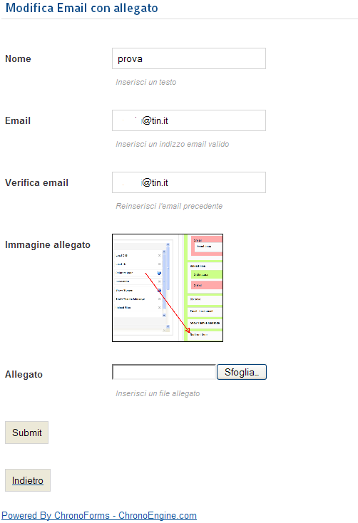 Guida 2. Joomla 1.7 e Chronoforms. Interagire con il database. - Joomla.it supporto Italiano