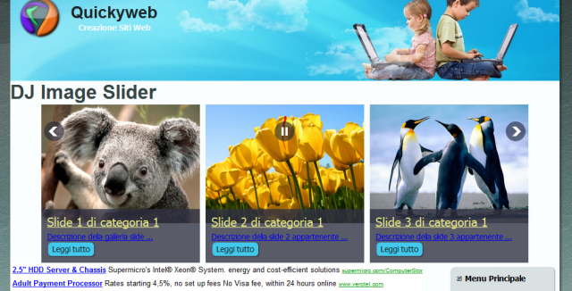 DJ-ImageSlider per gallerie immagini di effetto - Joomla.it supporto Italiano